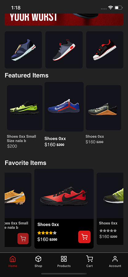 React Native Store Ui Template By Theoremui Codecanyon